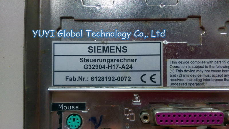 SIEMENS G32904-H17-A24 Industrial computer - PLC DCS SERVO Control MOTOR POWER SUPPLY IPC ROBOT